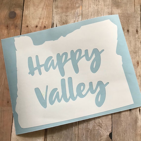 Happy Valley Oregon State Decal Car Decal | Etsy