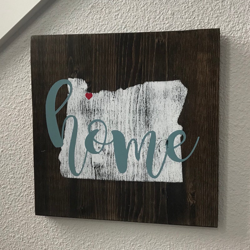 Home State Sign - Etsy
