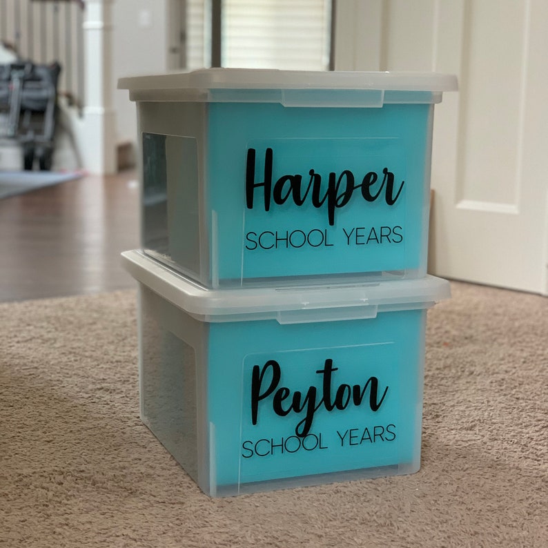 Personalized School Organization File Tote Labels Custom - Etsy