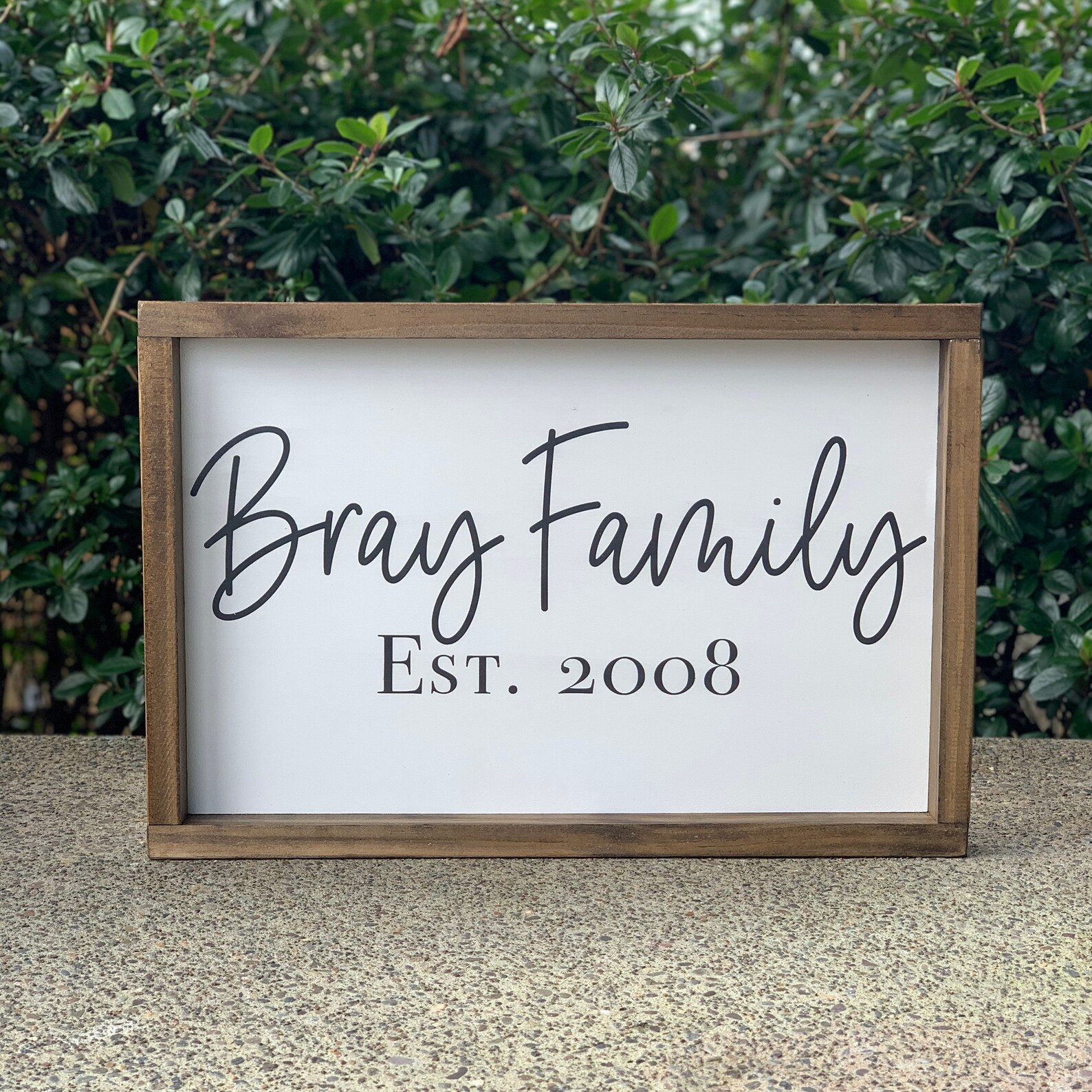 Personalized Last Name Farmhouse Style Home Wood Sign - Family Name ...