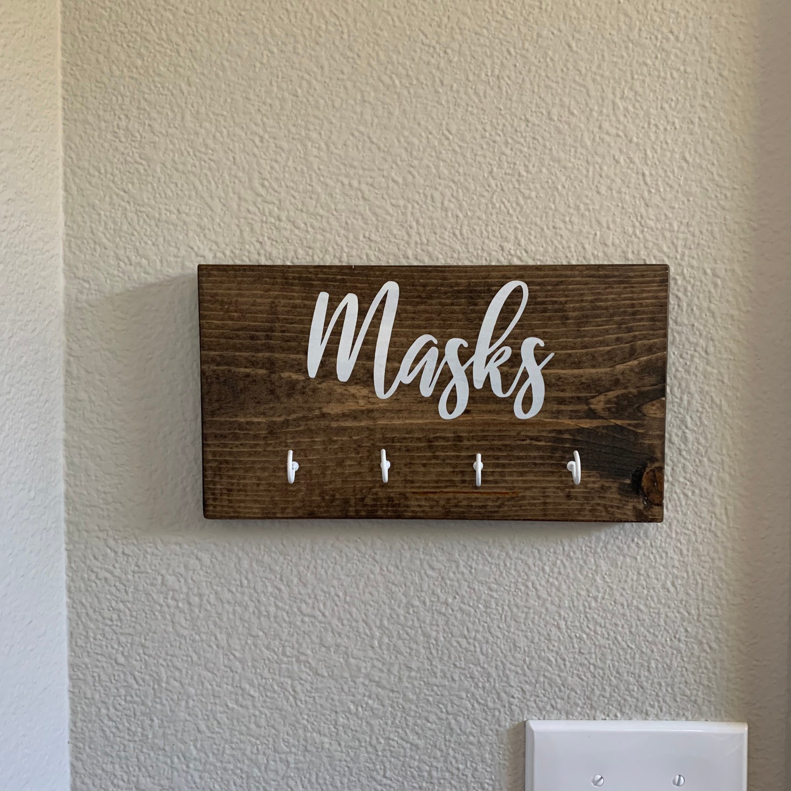 Mask Holder Sign Mask Storage Mask Hooks - Etsy