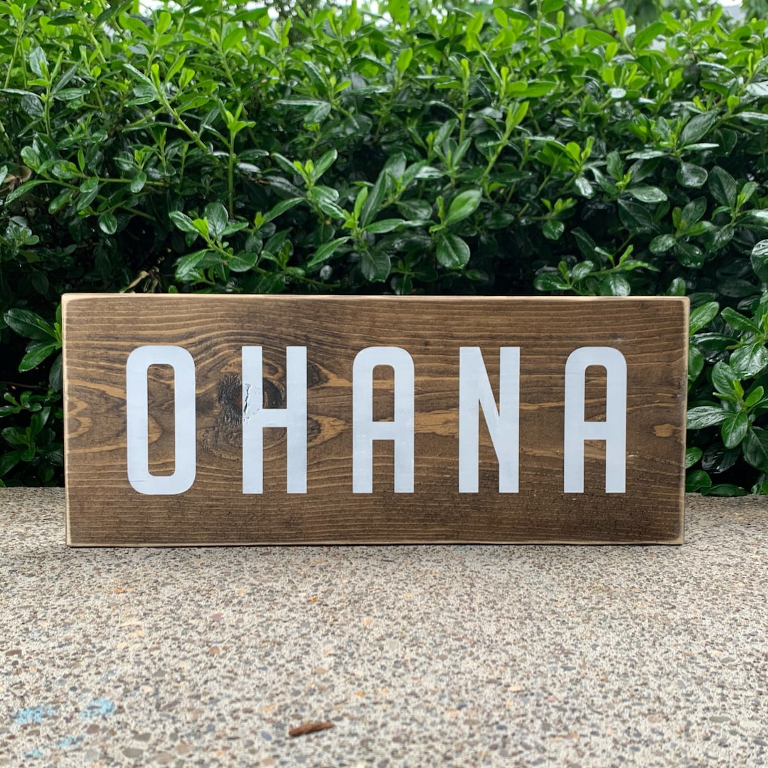 Ohana Home Decor Wood Sign - Etsy