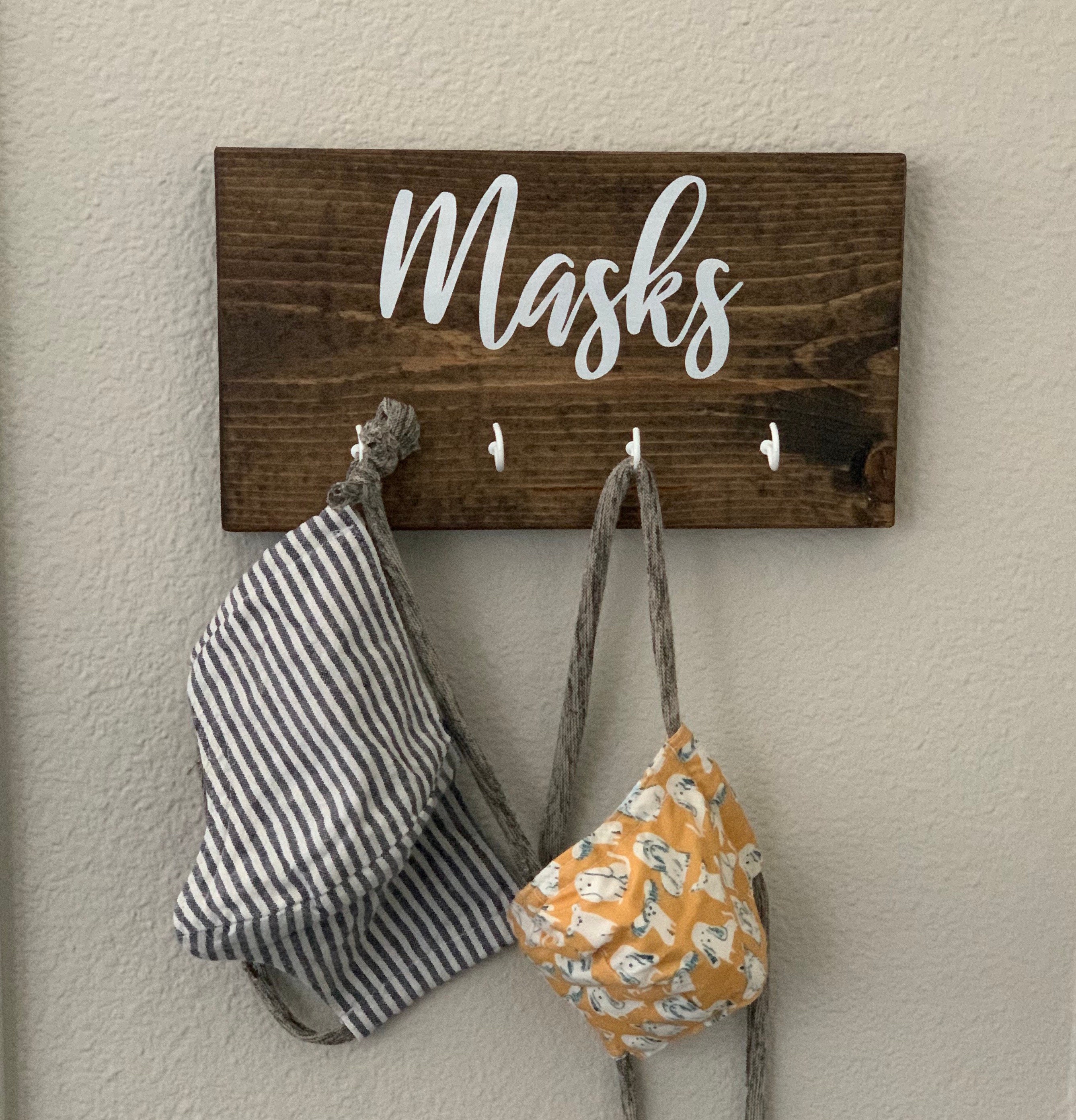 Mask Holder Sign Mask Storage Mask Hooks - Etsy