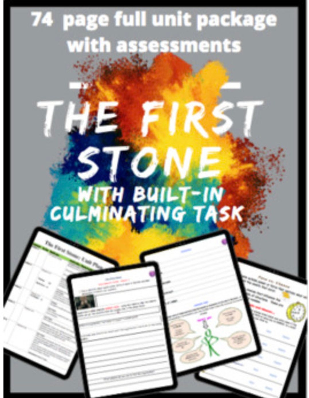 The First Stone Novel Study Unit Plan (grade 9/10) - Etsy