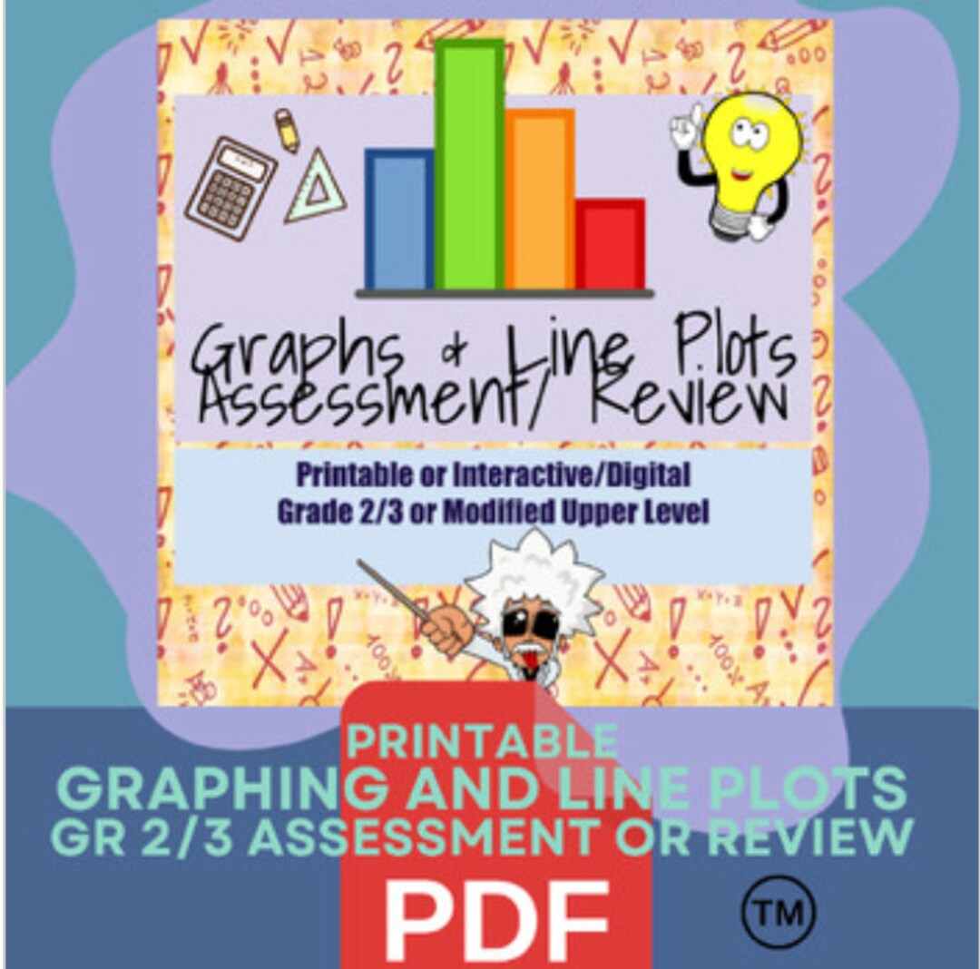 Grade 2/3 Graphing and Line Plot Assessment or Review PDF Printable - Etsy