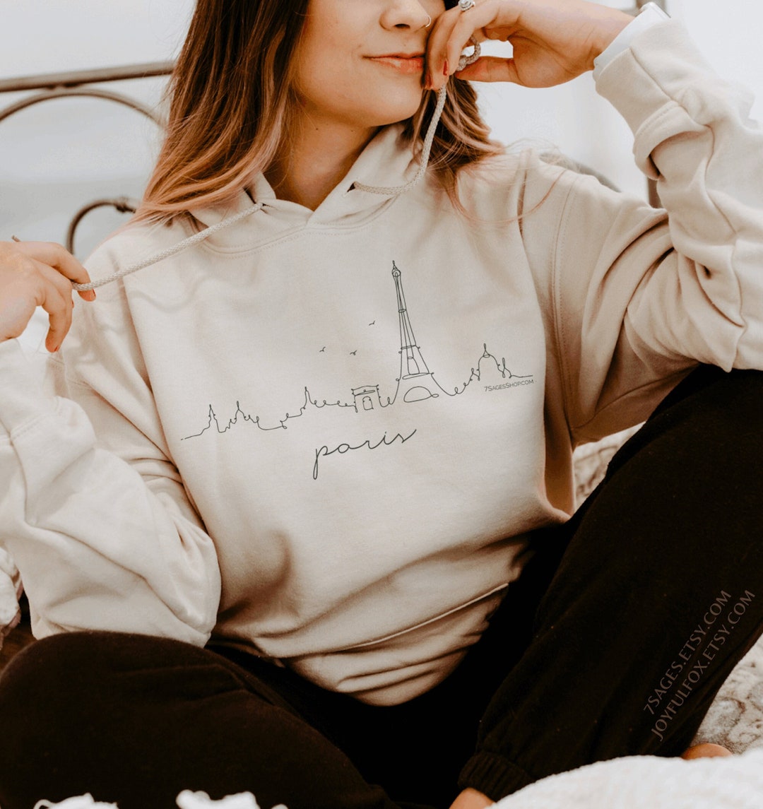 Paris Skyline Hoodie, Paris Sweatshirt, Paris Gift, France Sweatshirt ...
