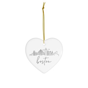Boston Ornament, Boston Ceramic Ornament, Massachusetts Souvenir ...
