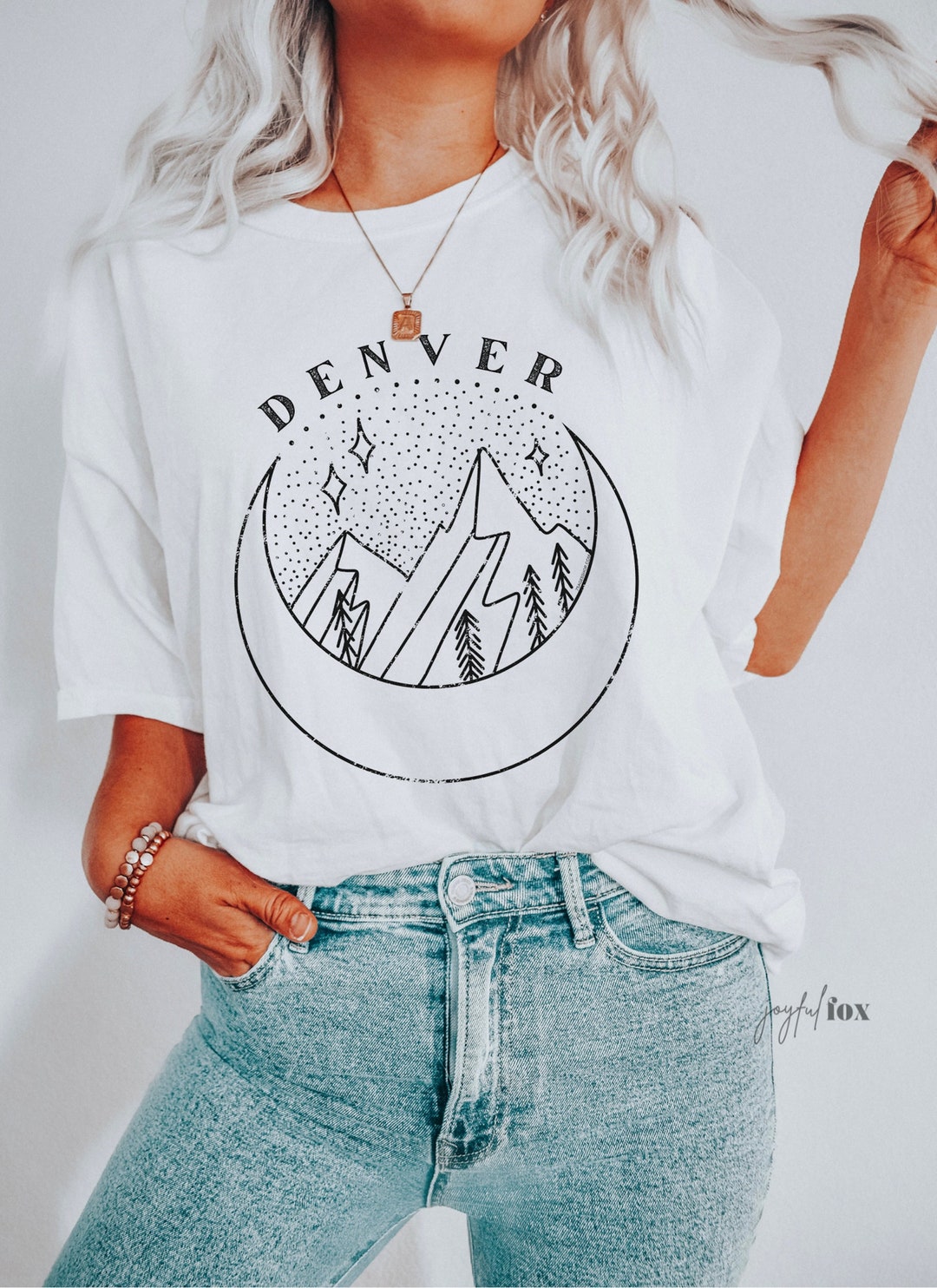 Denver Colorado Mountains T-Shirt / Oversized Denver Shirt / Vintage ...