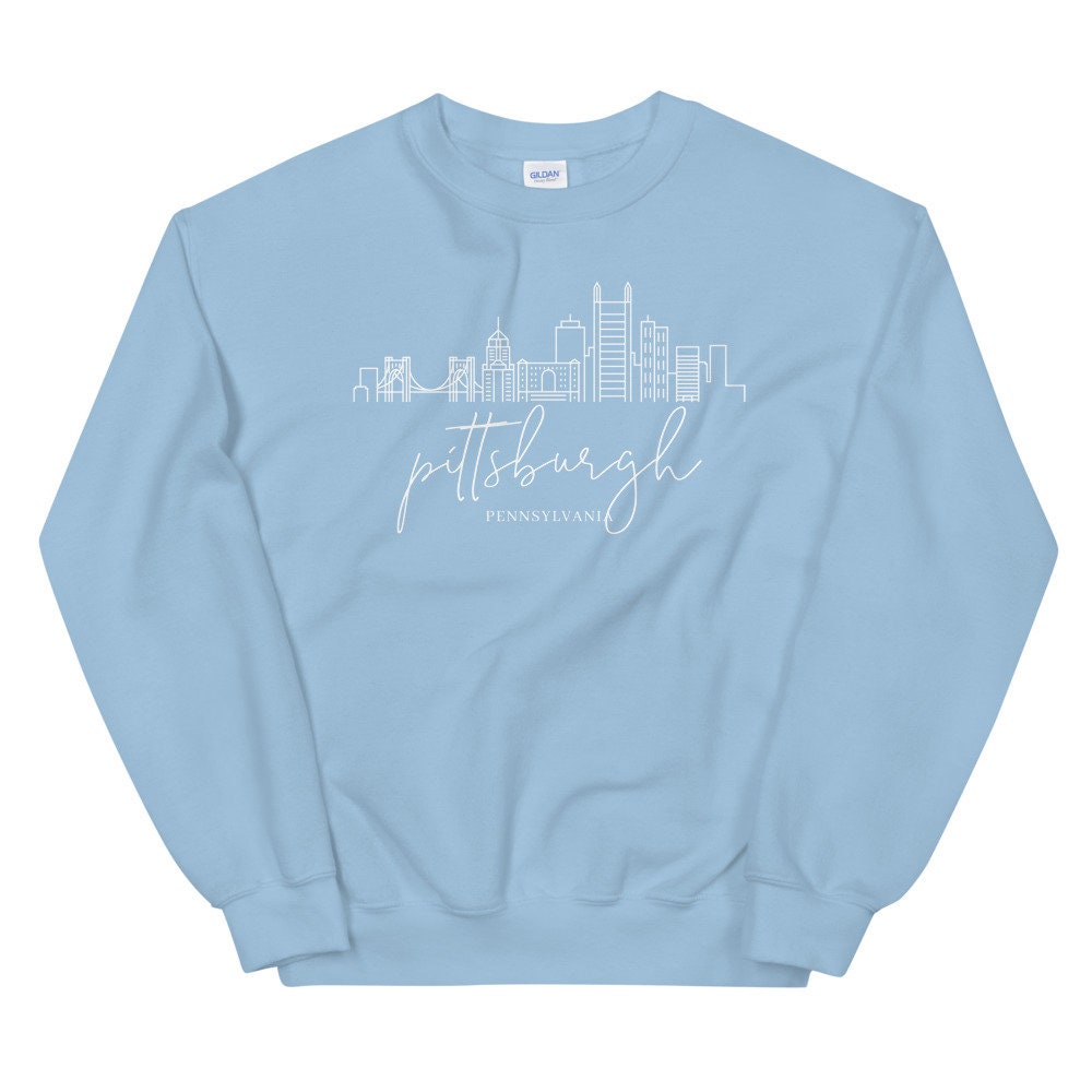 Pittsburgh Sweatshirt, Pennsylvania Sweatshirt, Pittsburgh Skyline ...