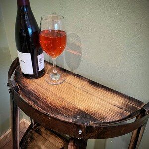 Half Bourbon Barrel Table - Etsy
