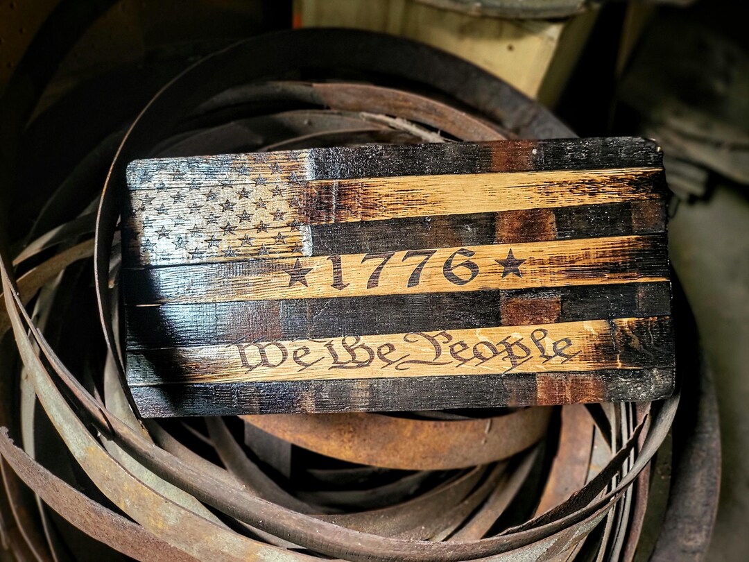 Small Bourbon Barrel Stave Flag - Etsy