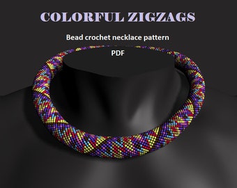Twilight Labyrinth. Bead Crochet Rope Pattern PDF Pattern - Etsy