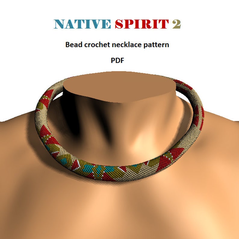 Native Spirit 2. Bead Crochet Rope Pattern PDF Pattern DIY Beaded ...