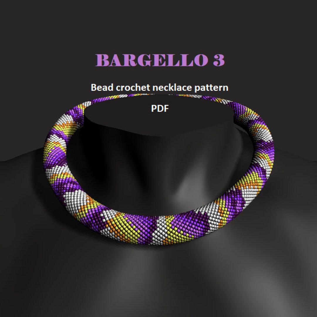 Bargello 3. Bead Crochet Rope Pattern, PDF Pattern, DIY, Beaded ...
