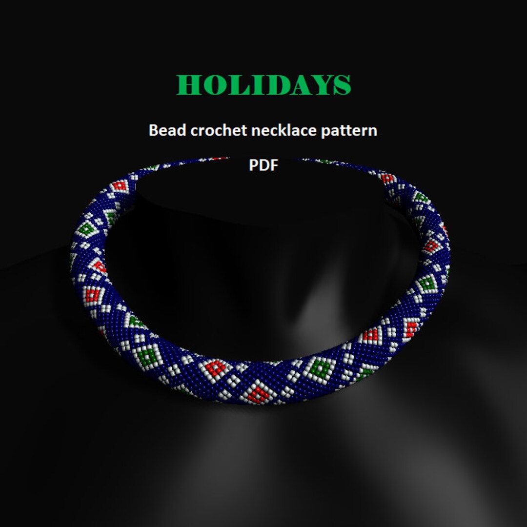 Holidays. Bead Crochet Rope Pattern PDF Pattern DIY Beaded - Etsy