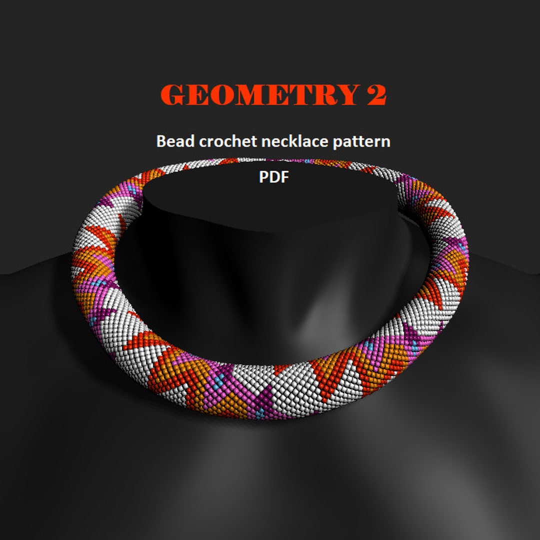 Geometry 2. Bead Crochet Rope Pattern, PDF Pattern, DIY, Beaded ...