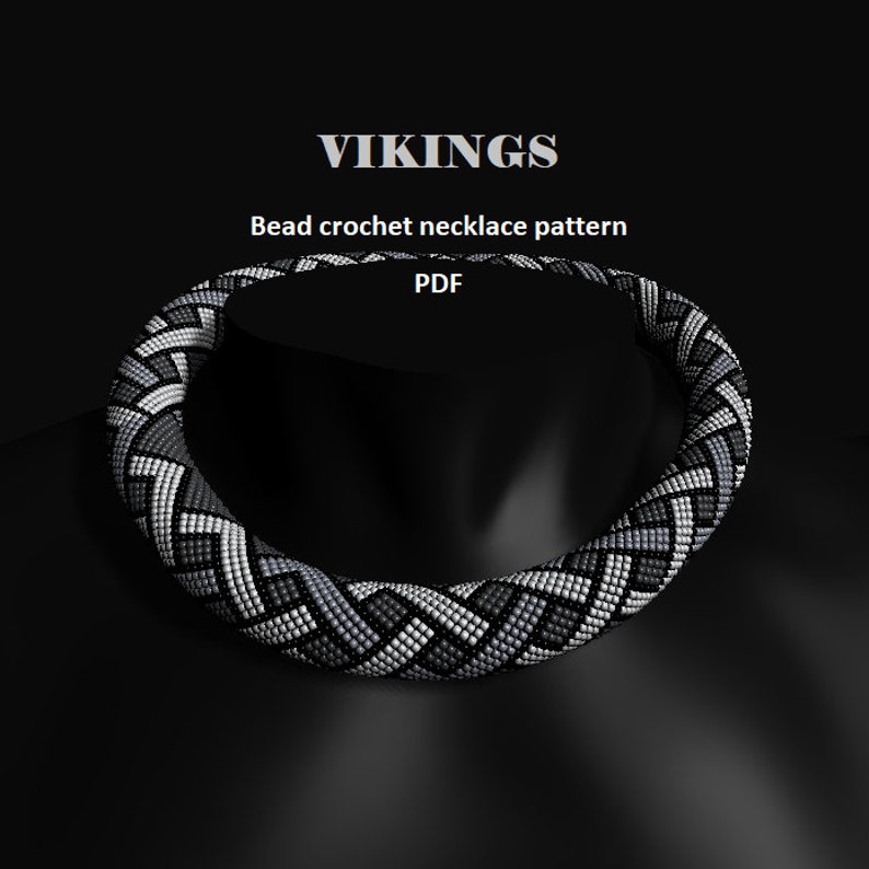 Vikings. Bead Crochet Rope Pattern, PDF Pattern, DIY, Beaded Necklace ...