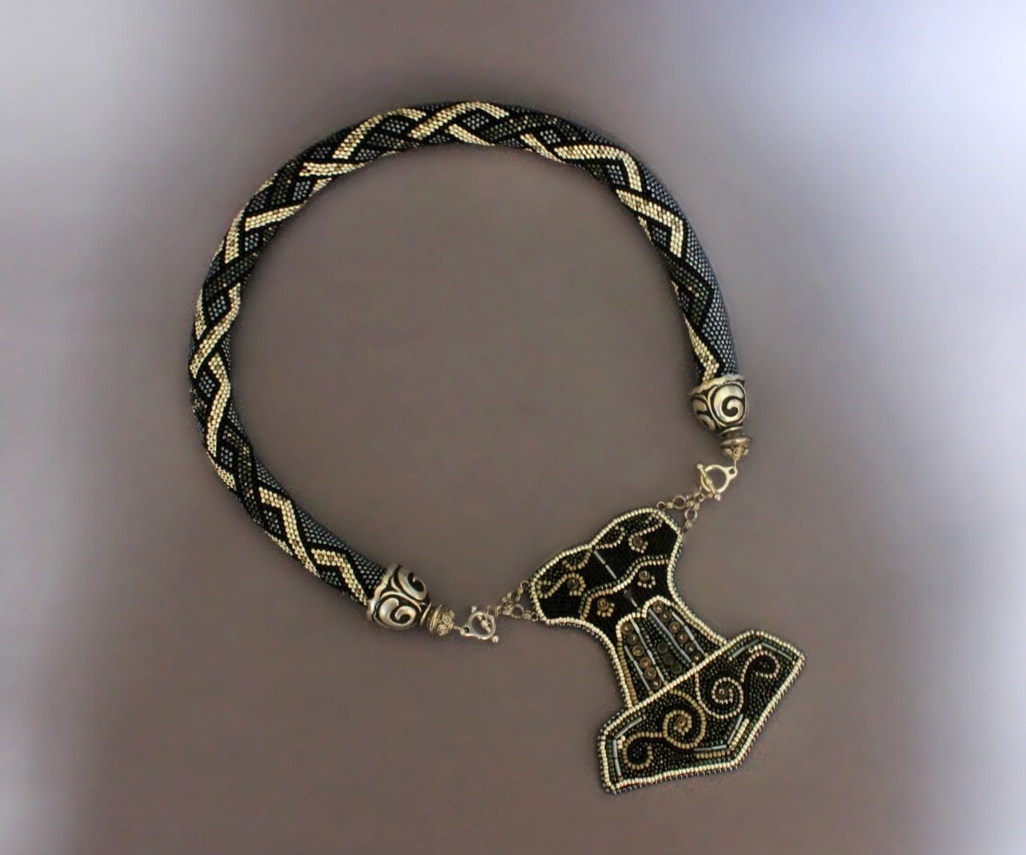 Vikings. Bead Crochet Rope Pattern, PDF Pattern, DIY, Beaded Necklace ...