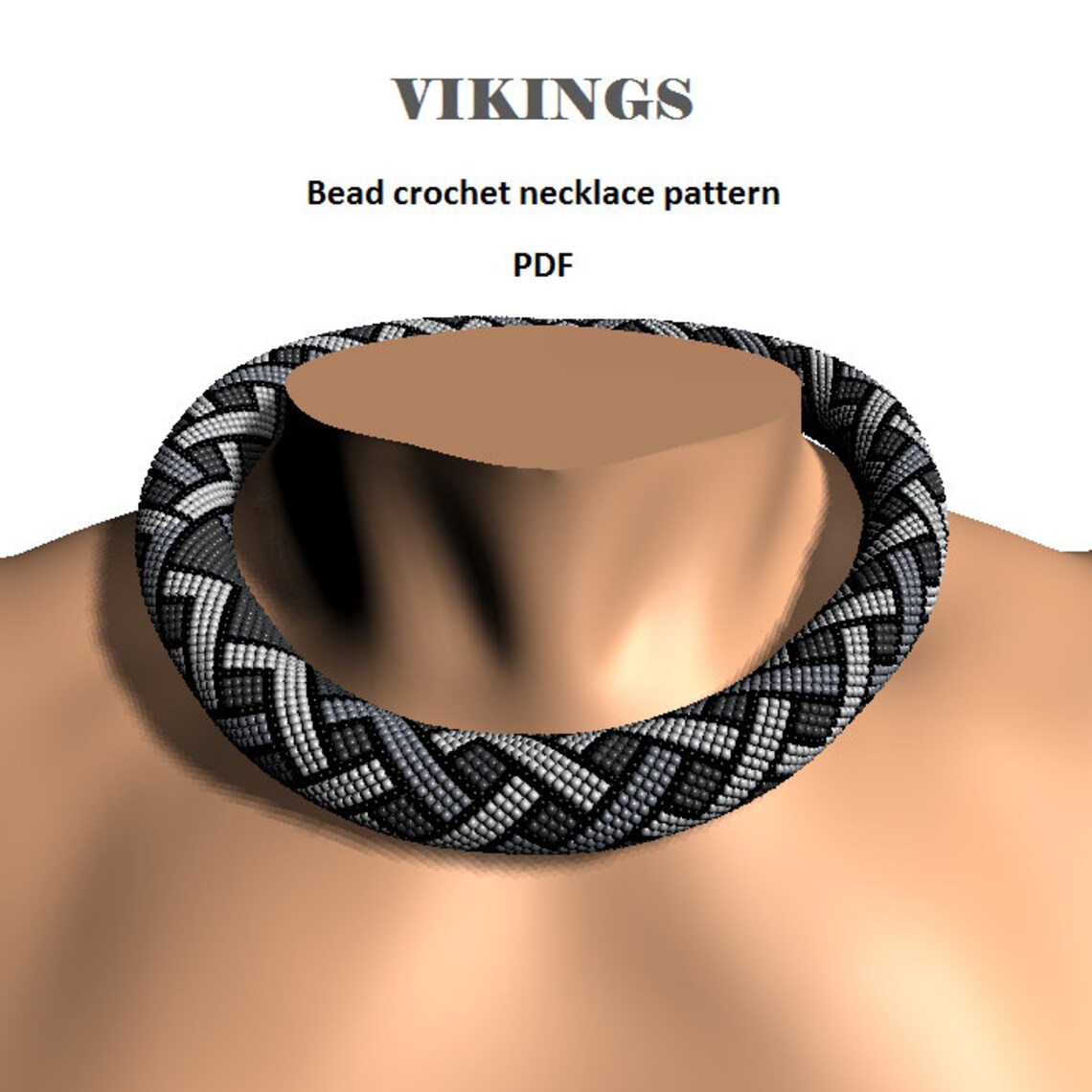 Vikings. Bead Crochet Rope Pattern, PDF Pattern, DIY, Beaded Necklace ...