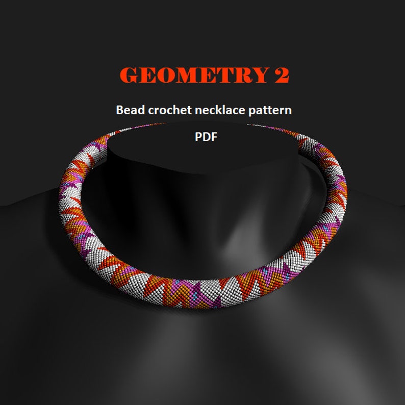 Geometry 2. Bead Crochet Rope Pattern, PDF Pattern, DIY, Beaded ...