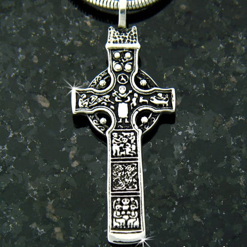 Durrow High Cross Necklace S147 Celtic Cross Irish Cross - Etsy