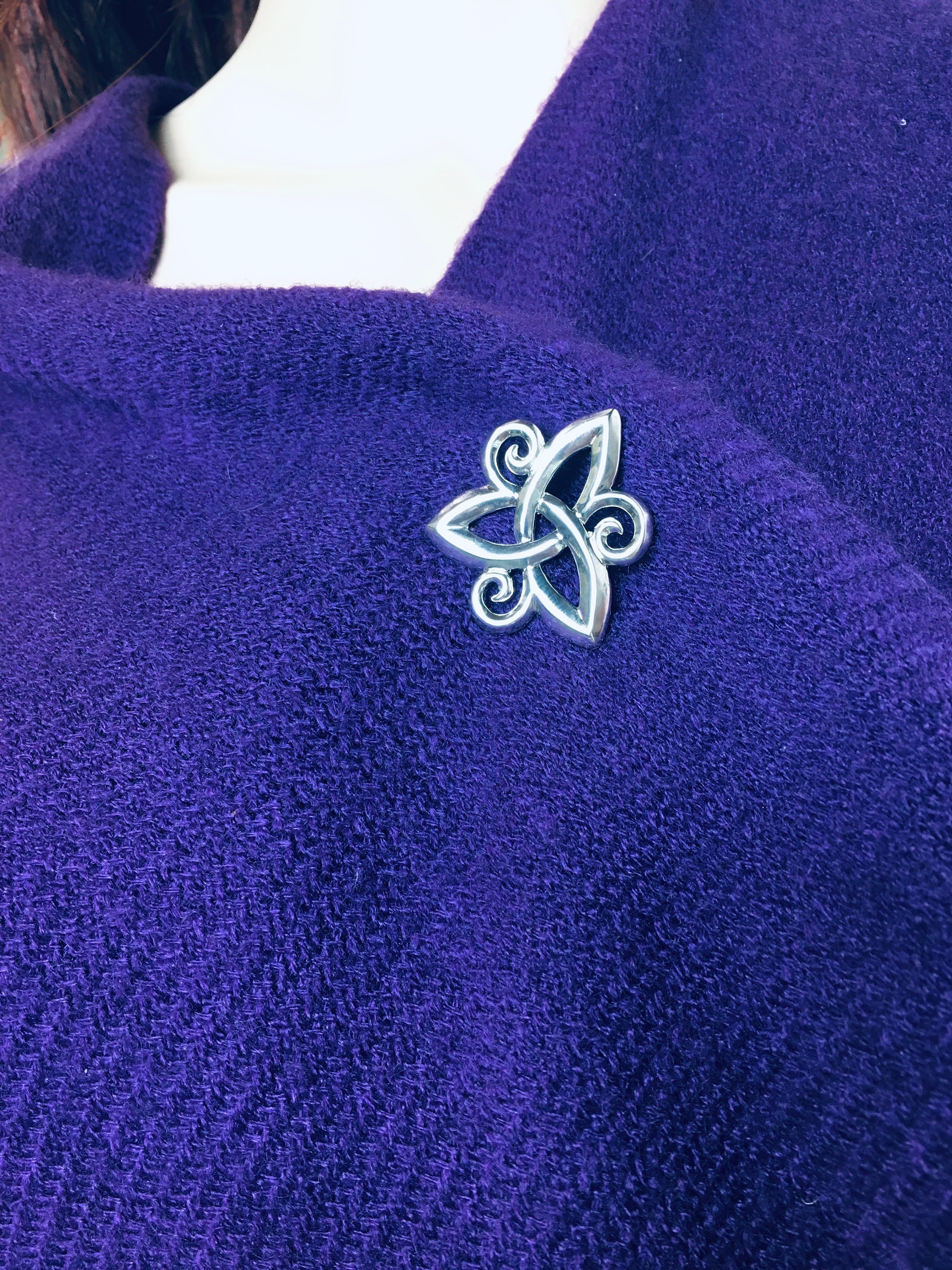 Three-Dimensional Trinity Triskele Pin JPEW5993 Two faith | Etsy