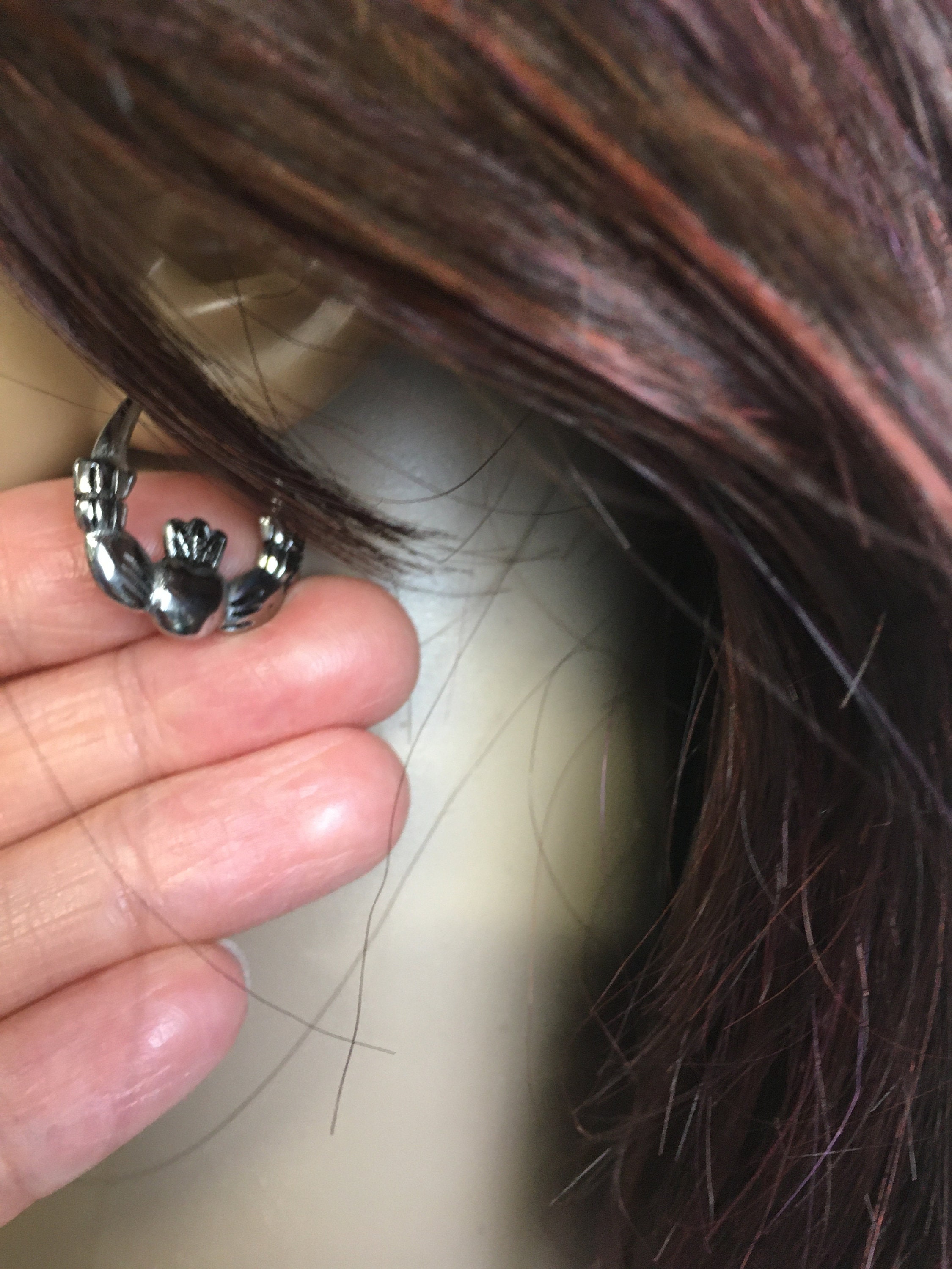 CLADDAGH Hoop Earrings, S130, Classical Large Double Sided Claddagh ...