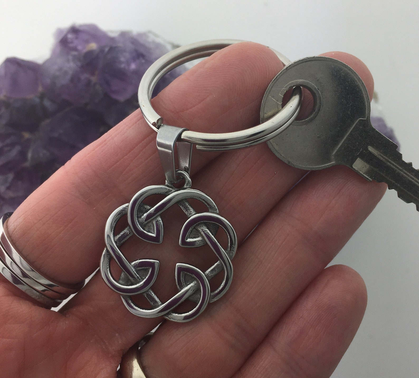 Celtic FATHER & Daughter Knot Keychain Key Ring KEY316 - Etsy