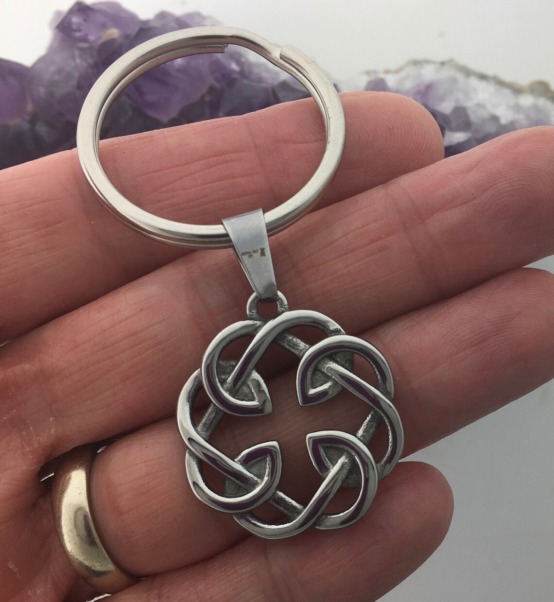 Celtic FATHER & Daughter Knot Keychain Key Ring KEY316 | Etsy
