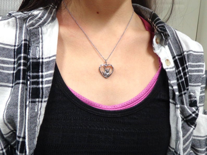 American Sign Language i Love You Heart | Etsy