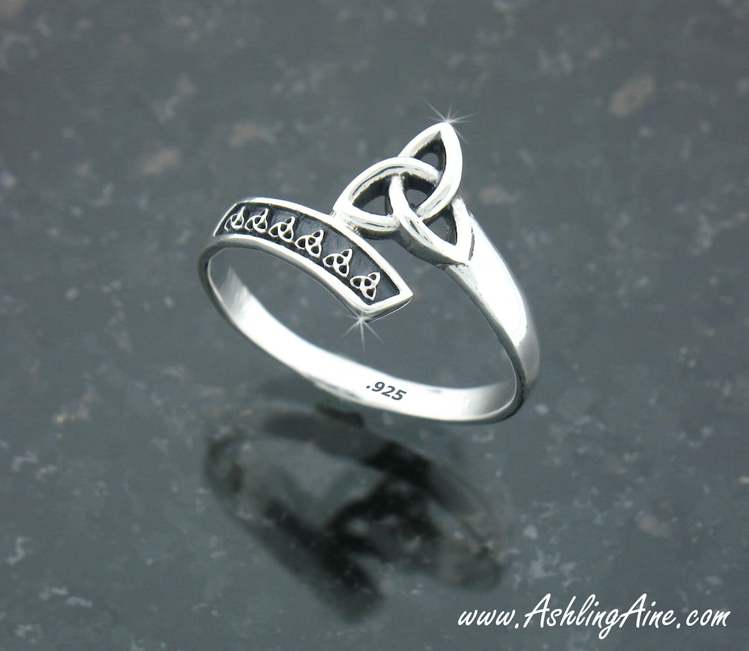 Sterling Silver Trinity Knot Ring (#BQ532) Irish, Scottish, Welsh ...
