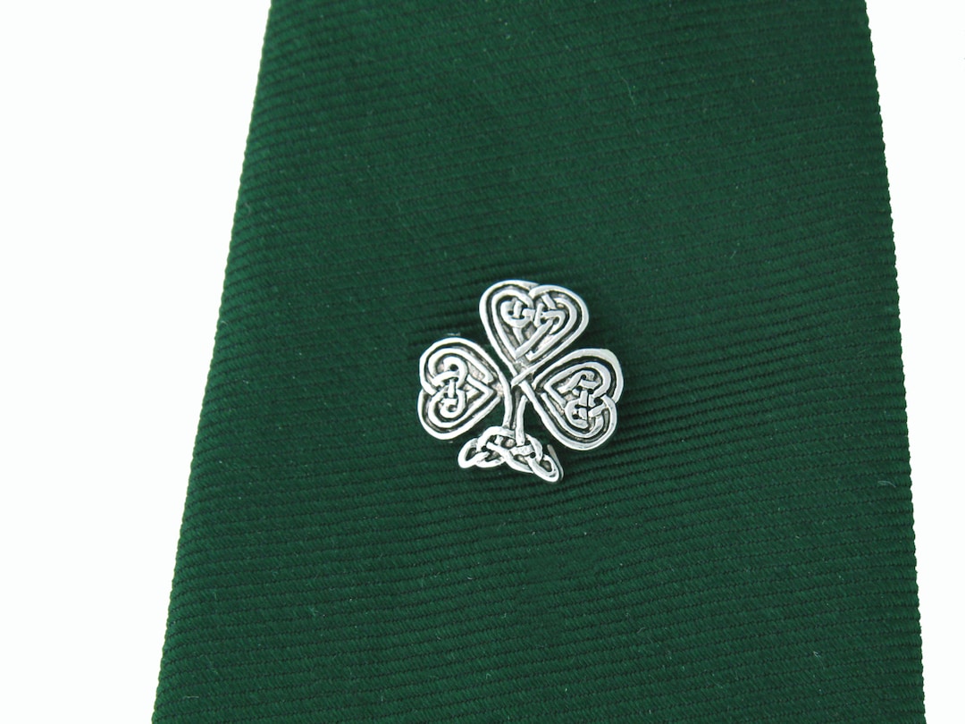 Celtic Shamrock Tie Tack, Hat Pin, Lapel Pin, (tt5)silver Accessories ...