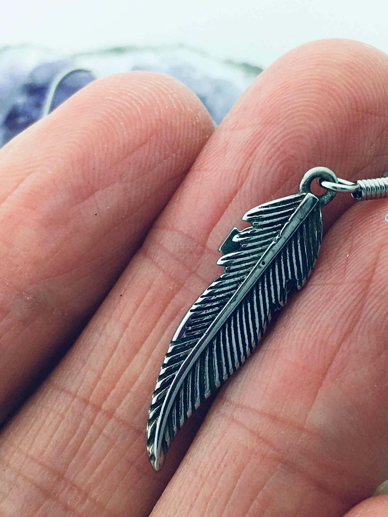 Faithfulness Celtic Cross Feather Necklace (s402) Native American ...