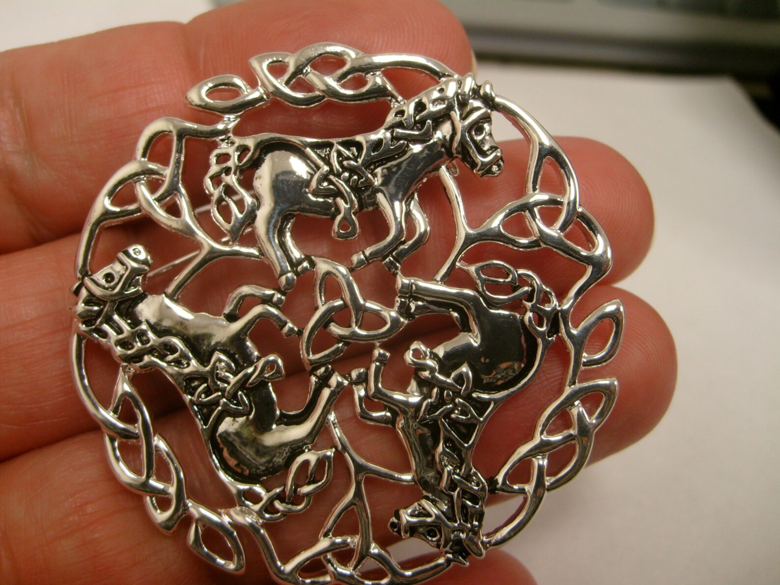 Celtic Pictish Trinity Horse Brooch (#JPEW5460) - Etsy