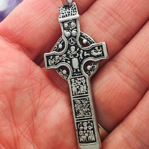 Durrow High Cross Necklace, S147, Celtic Cross, Irish Cross, Christian ...