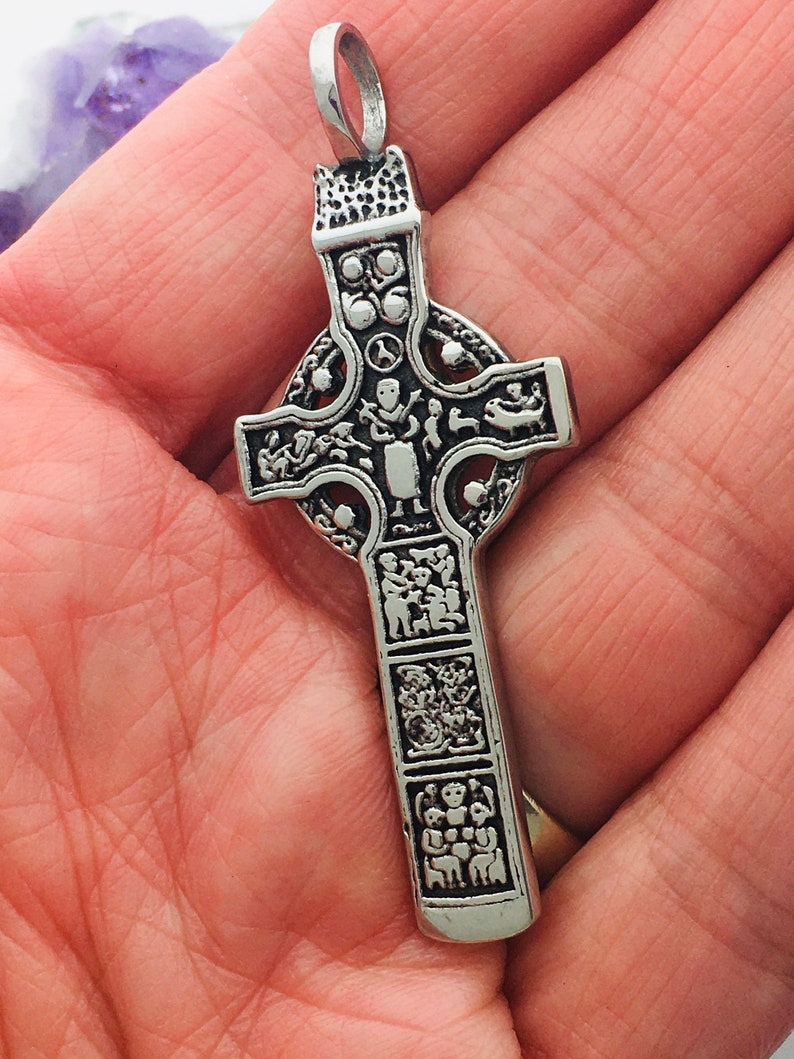 Durrow High Cross Necklace S147 Celtic Cross Irish Cross - Etsy