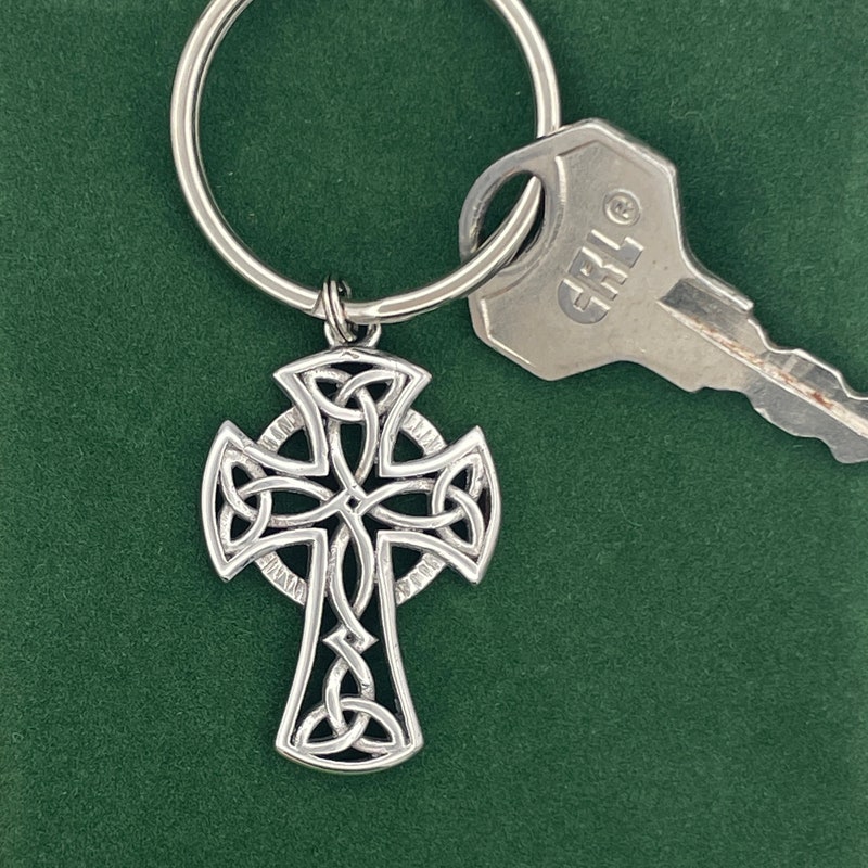 Cross Key Chain - Etsy