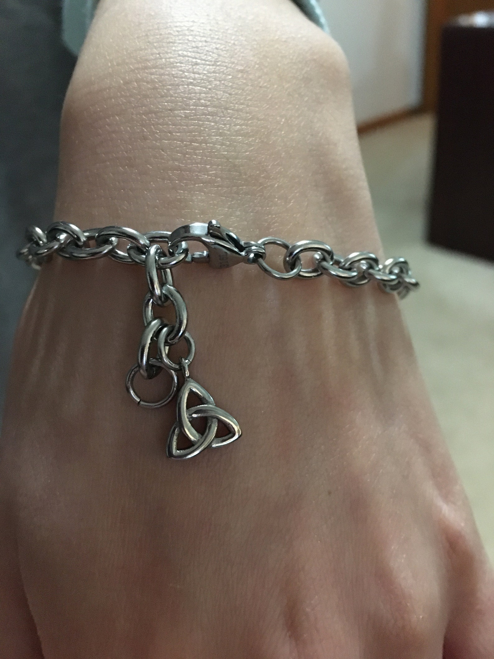 Encourage Me Hand Forged Charm Trinity Knot Bracelets and - Etsy