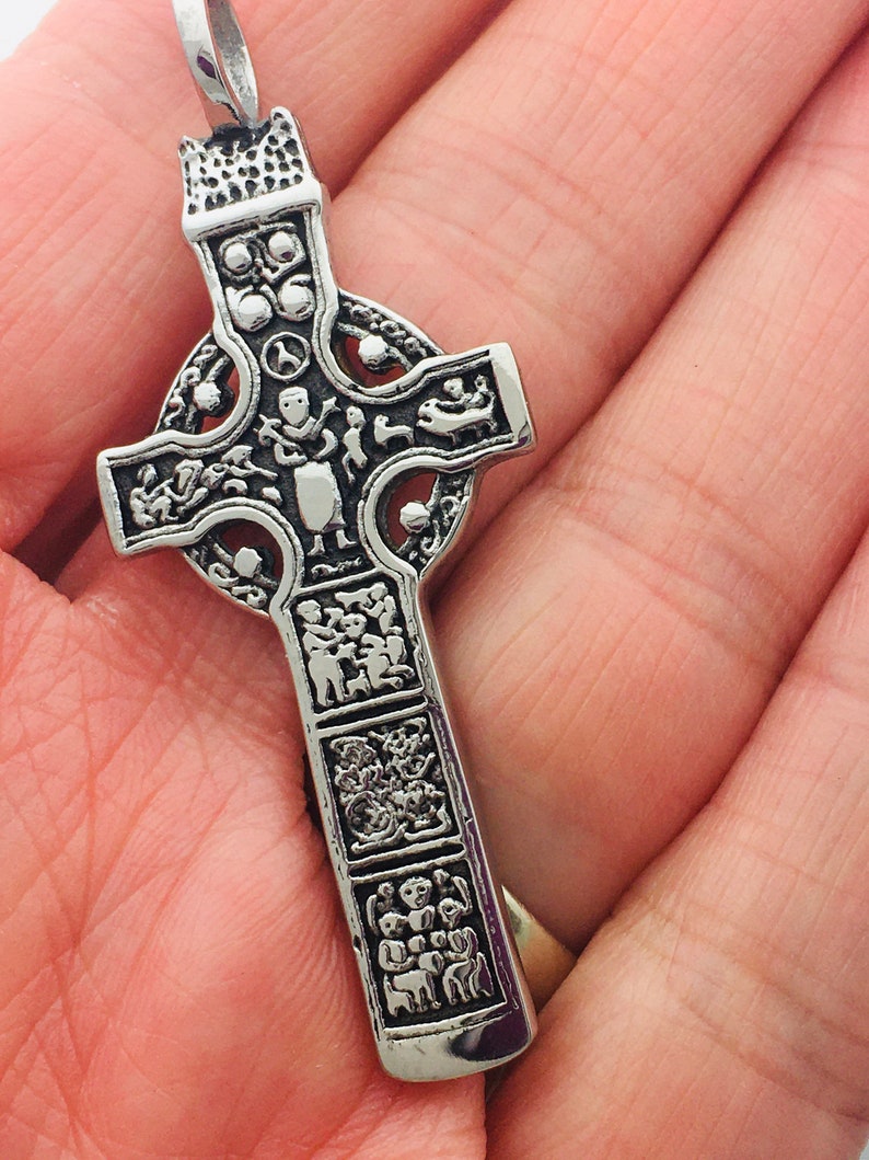 Durrow High Cross Necklace S147 Celtic Cross Irish Cross - Etsy