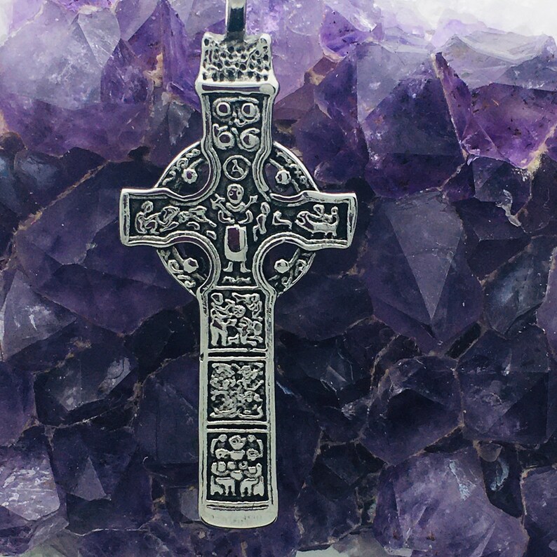 Durrow High Cross Necklace S147 Celtic Cross Irish Cross - Etsy