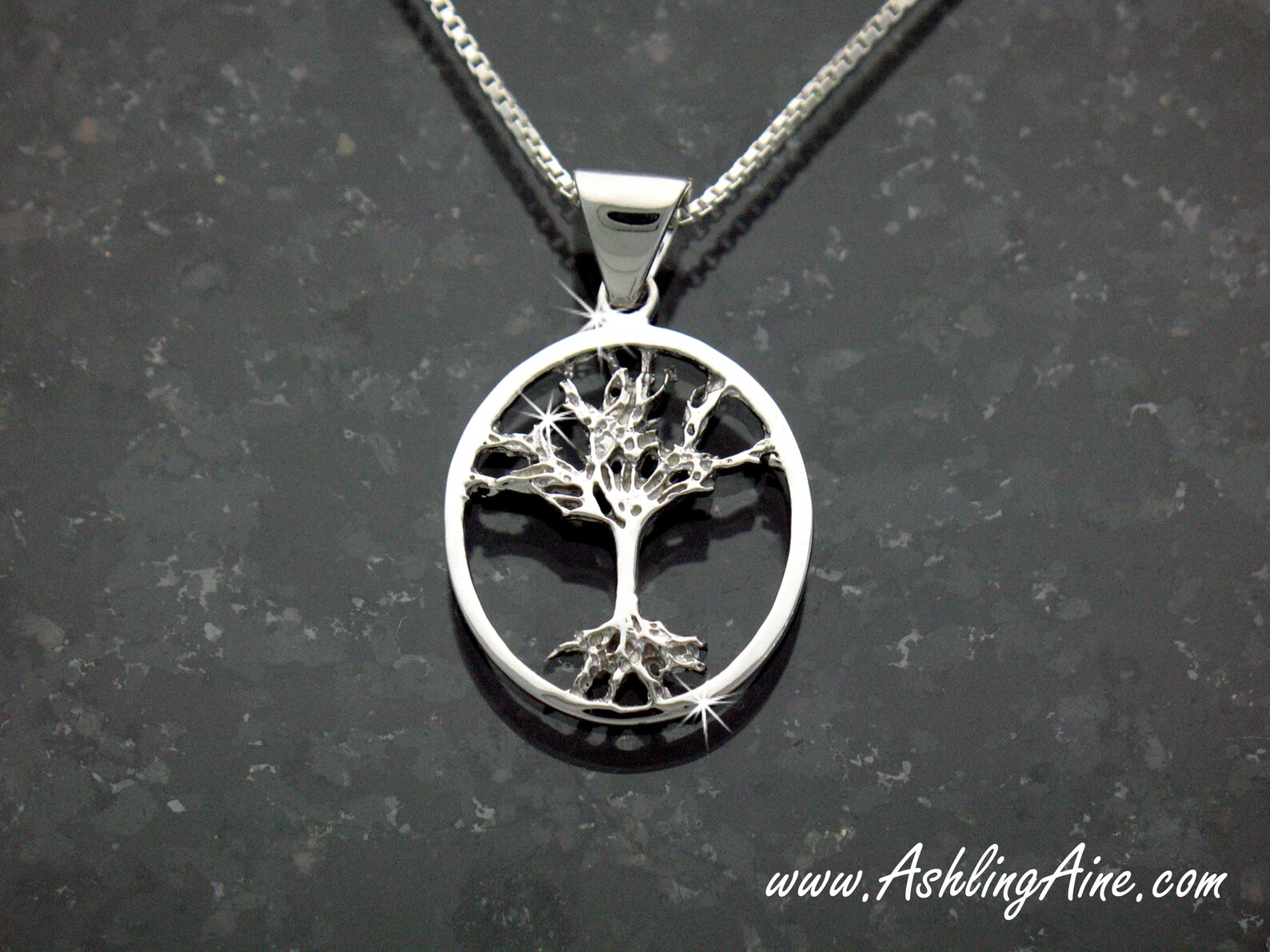 Small Sterling Silver Family Tree Pendant/necklace Tree of - Etsy
