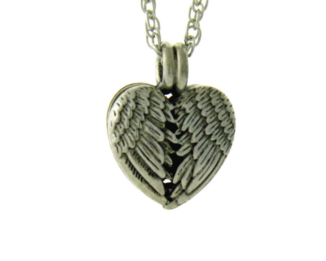 Aromatherapy Angel Wing Heart Diffuser Pendant, 8018, Aromatherapy ...