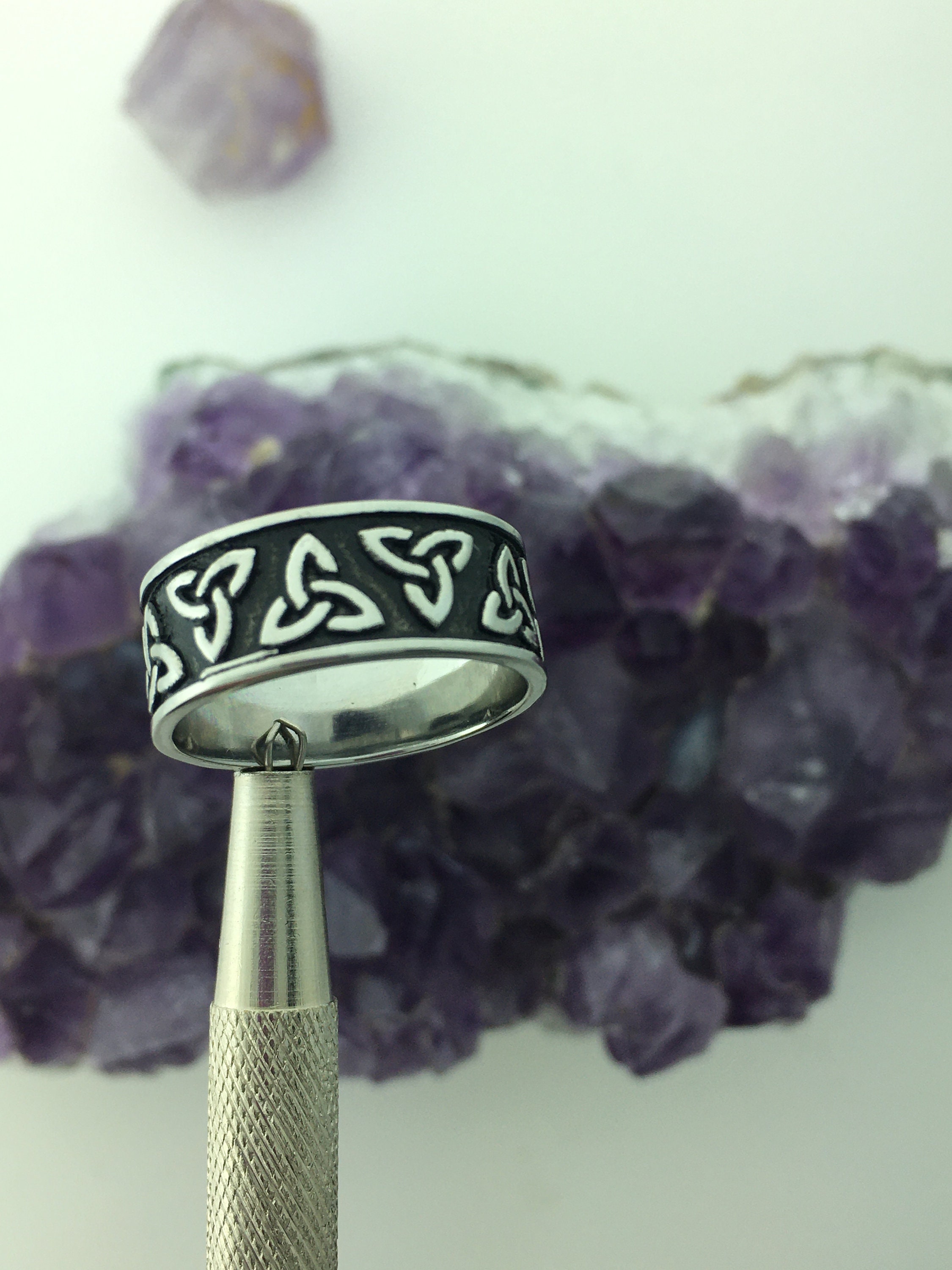 CELTIC TRINITY Knot Band , S194, Celtic RING, Irish Ring, Irish Wedding ...