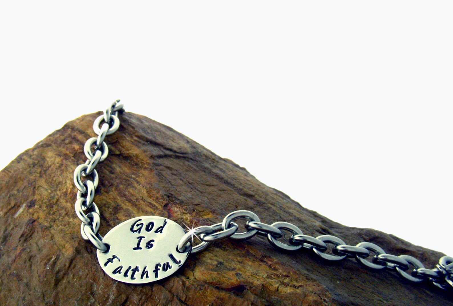 Encourage Me Hand Forged Charm Trinity Knot Bracelets and - Etsy