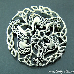 Celtic Pictish Trinity Horse Brooch (#JPEW5460) - Etsy