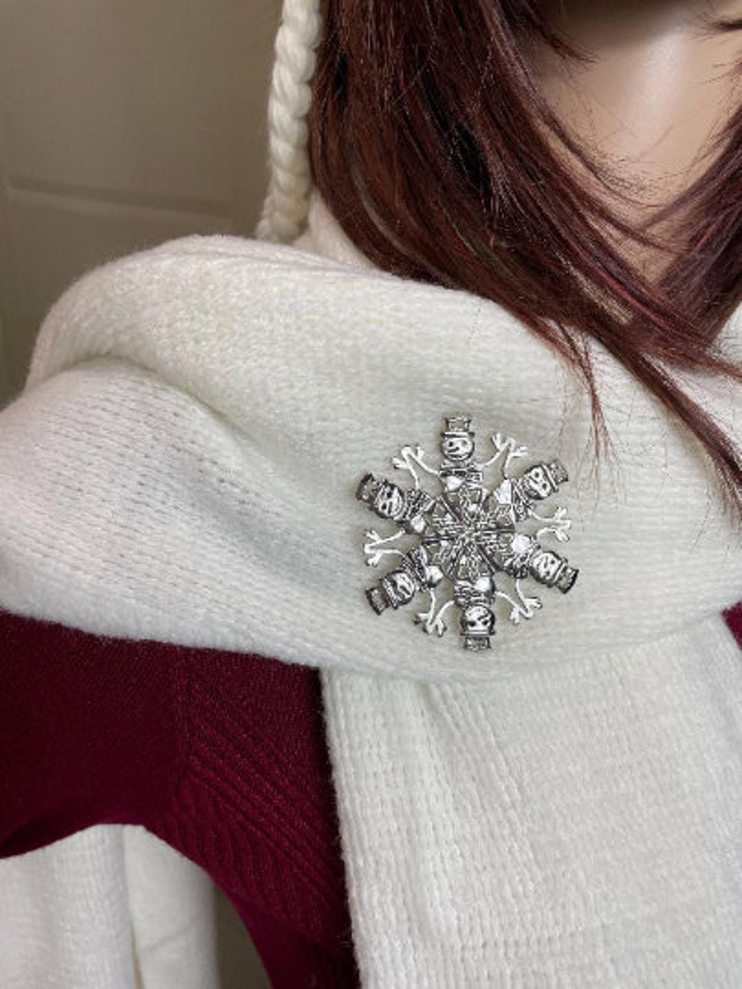 Irish Shamrock Snowman Snowwonder® Snowflake Brooch, SWP1, Irish Celtic ...