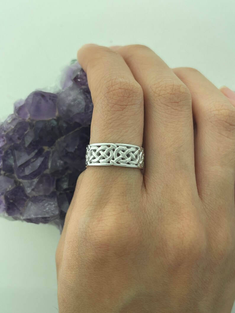 Sterling Silver Celtic Eternity Band Ring BQ508 Celtic - Etsy
