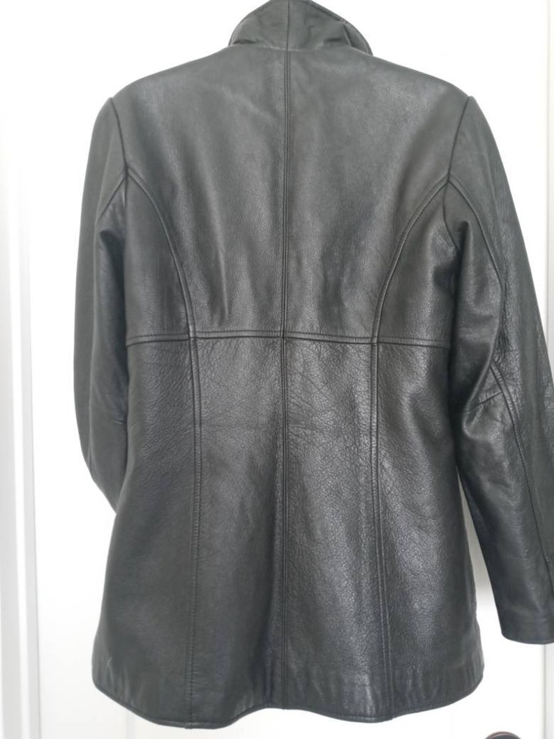 Maxima by Wilsons Black Heave Leather Jacket by SZ S - Etsy