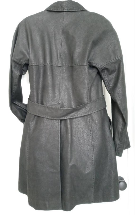 MAXSTUDIO Special Edition Black Leather Coat SZ M - Gem