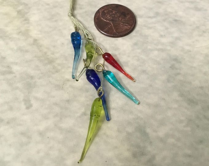 Miniature Ristra Chiles Hanging Peppers String Doll House Kitchen Mini ...
